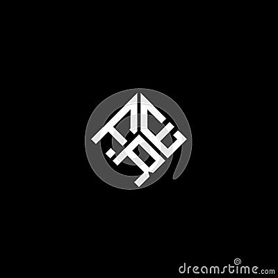 FER Letter Logo Design On Black Background. FER Creative Initials ...