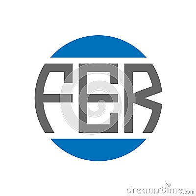 FER Letter Logo Design On White Background. FER Creative Initials ...