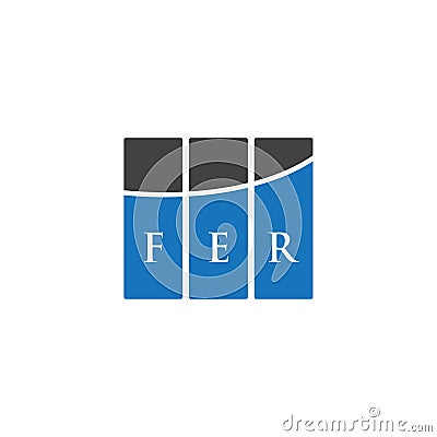 FER Letter Logo Design On WHITE Background. FER Creative Initials ...