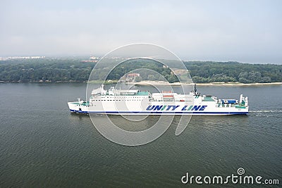 Ferry Unity Line Editorial Photo | CartoonDealer.com #42985883