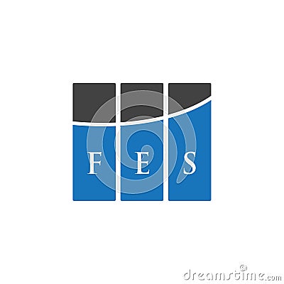FES Letter Logo Design On WHITE Background. FES Creative Initials ...