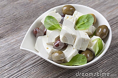 Feta Cheese Cubes Royalty Free Stock Photos - Image: 26087978