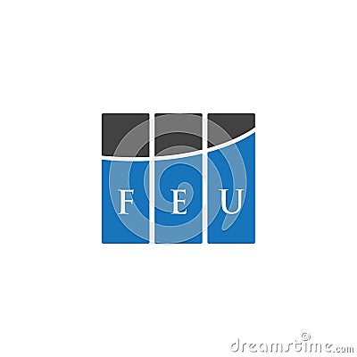 FEU Letter Logo Design On WHITE Background. FEU Creative Initials ...