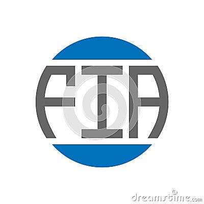 FIA Letter Logo Design On White Background. FIA Creative Initials ...