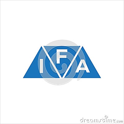 FIA Triangle Shape Logo Design On White Background. FIA Creative ...