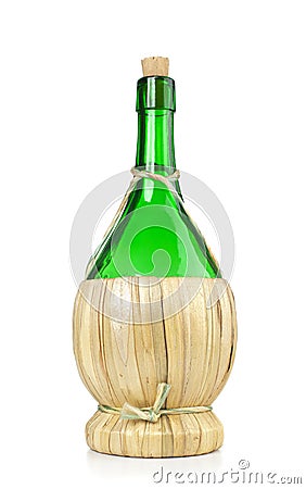 Fiasco Italian Wine Bottle Royalty-Free Stock Image | CartoonDealer.com ...