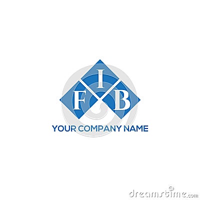 FIB Letter Logo Design On WHITE Background. FIB Creative Initials ...