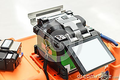 Fiber Optic Cable Splice Machine Stock Photography | CartoonDealer.com ...
