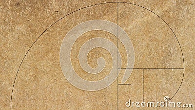 The Fibonacci Sequence Golden Number on an Old Paper Stock Video ...