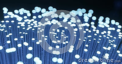 Fibre Optic for Data Transfer Transmission Stock Video - Video of ...