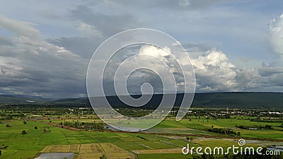 Field and Cloudy Sky Moving Clouds Stock Footage - Video of herb ...