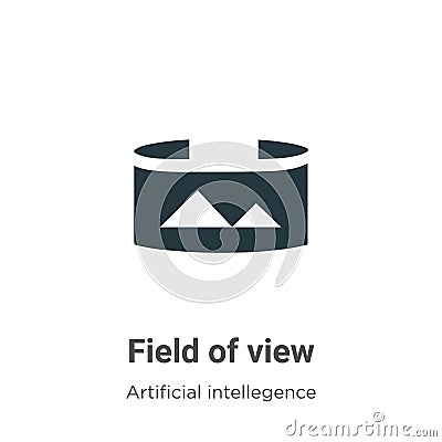 Field Of View Vector Icon On White Background. Flat Vector Field Of ...