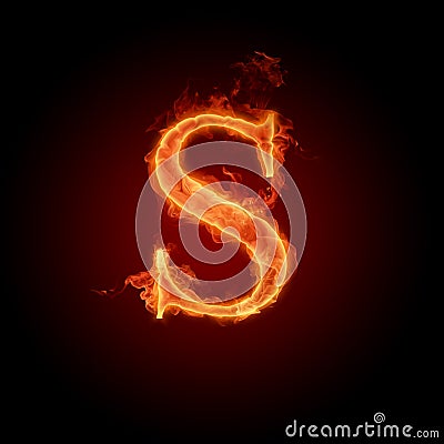 Fiery Font Stock Photography - Image: 3538332