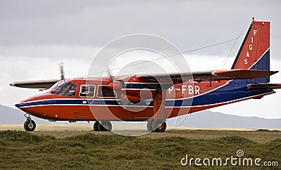 'FIGAS' Aircraft - Falkland Islands Editorial Stock Image - Image: 16365789