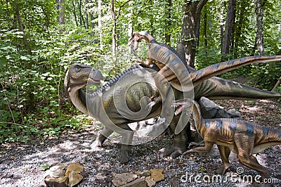 Fighting Dinosaurs Stock Images - Image: 25532504