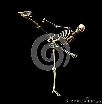 Fighting Skeleton Stock Images - Image: 619214
