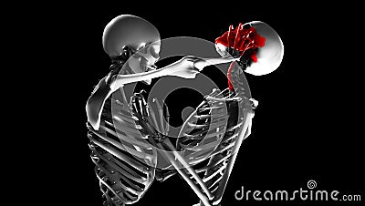 Fighting Skeletons Royalty Free Stock Images - Image: 14665309