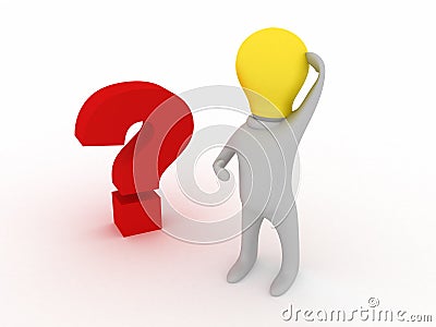 Figure And Question Mark Stock Image | CartoonDealer.com #20470321