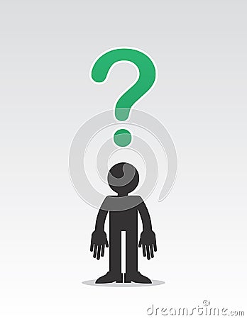 Figure Question Mark Stock Vector - Image: 46974991