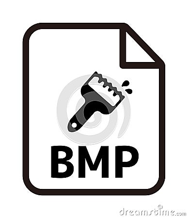 File Formats Vector Icon Illustration BMP, Bitmap | CartoonDealer.com ...