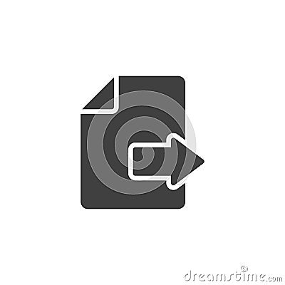 File With An Outward Arrow Vector Icon | CartoonDealer.com #322496619