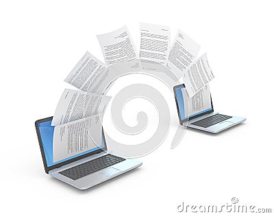 Files Transferring. Royalty-Free Illustration | CartoonDealer.com #31961865