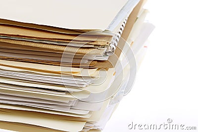 Pile of Files stock photo. Image of late, stack, white - 2329220