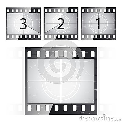 Film countdown 3 2 1 stock image. Image of background - 39676519