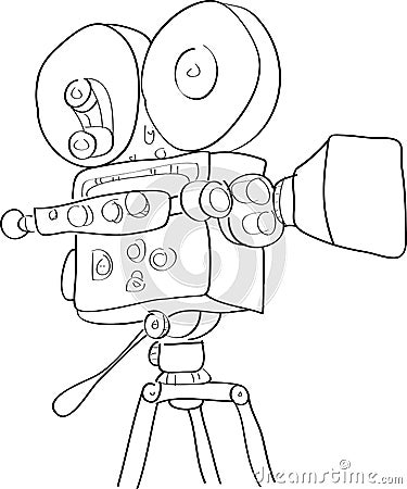 Filmkamera Vektor Abbildung - Bild: 44474896