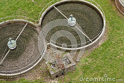 Filter Beds In Sewage Treatment Works Stock Images - Image: 19264154
