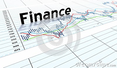 Finance Text Graph Money Stock Images - Image: 11230804