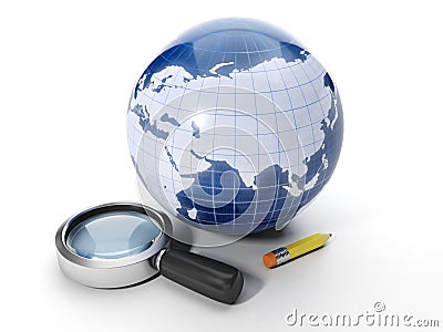 Finding Information On The Internet. Stock Photo - Image: 28689760