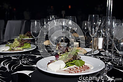 Fine Dining Restaurant Dinner Salad Royalty Free Stock Photos - Image ...