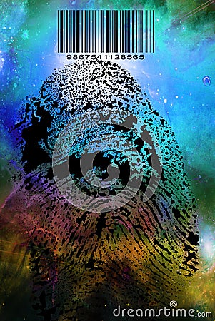 Fingerprint Barcode Stock Photography | CartoonDealer.com #20483618