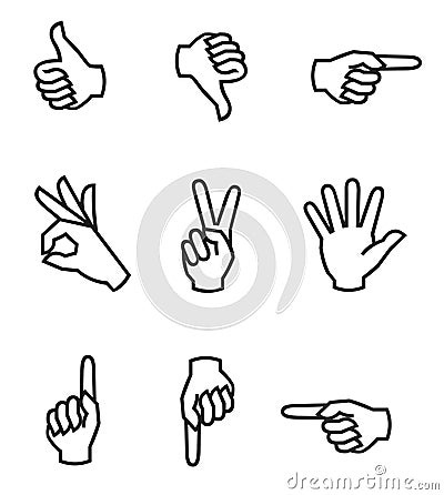 Fingers Symbol Royalty Free Stock Photography - Image: 8478307