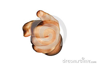 Fingerzeigen Stockfoto - Bild: 5123360
