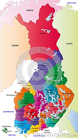 Finland Map Royalty Free Stock Photography - Image: 6303827