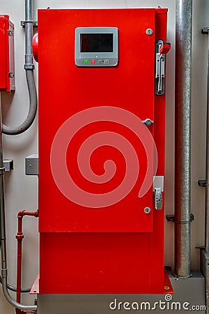 Fire Alarm Control Panel For Fire Suppression System. Industrial Fire ...