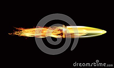 The Fire Of The Bullets Shot Stock Vector - Image: 69305381