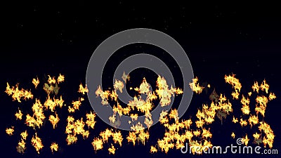 Fire burning animation stock video. Video of fireball - 166704509