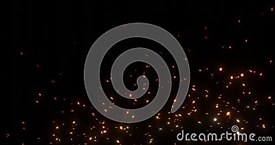 Fire Burning Embers Ash Particles Stock Video - Video of dust, burn ...