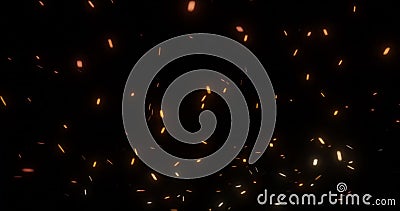 Fire Burning Embers Ash Particles Stock Footage - Video of bonfire ...