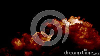 Fire Burning Like Hell Armageddon Clouds on Sky Stock Footage - Video ...