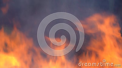 Fire Burns Continuously, As the Spark from the Fire Shows. for Flame ...