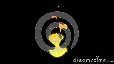Fire 2D Fx Animation with Alpha Channel.Cartoon Fire Frame by Frame ...