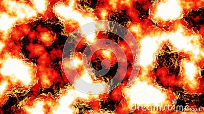 Fire Explosion on a Black Background. Design. Concept of Hell Fire ...