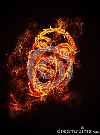 Fire Face Stock Photos - Image: 23823103