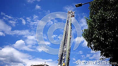 Fire Fighter, Fire Engine & Fire Brigade in Training Action Stock Video ...