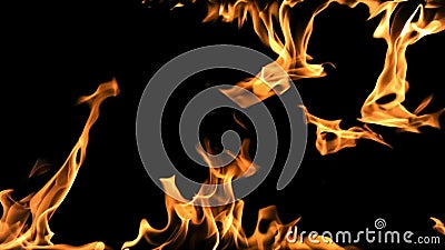 Fire Flame Corner Animation Stock Video - Video of warm, circular ...