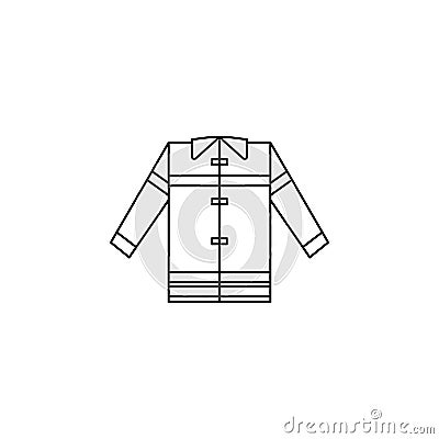 Fire Jacket Illustration. Element Of Firefighter For Mobile Concept And ...